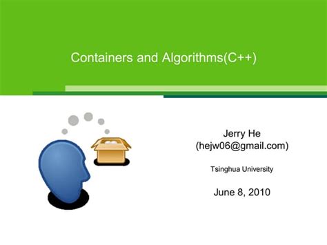 container and algorithms c ppt