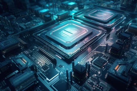 System Network Processor Server Generate Ai Stock Illustration