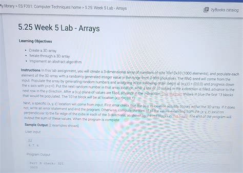 Solved Learning Objectives Create A D Array Iterate Chegg Com