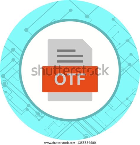 Otf File Document Icon Stock Vector Royalty Free Shutterstock