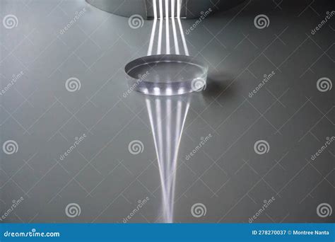 Parallel Light Passes Through A Convex Lens And Is Refracted Into The Focus Optics Physics