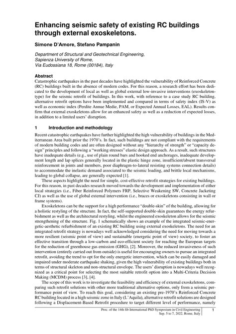 Pdf Enhancing Seismic Safety Of Existing Rc Buildings Through External Exoskeletons