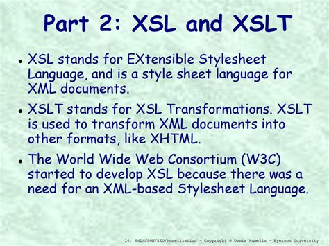 Lesson 10 Xmlxslxslt Rss Feeds Json Seomonetization Ppt Download