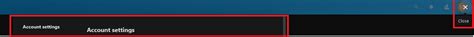 Move Account Settings Close Icon X To Modal · Issue 7068