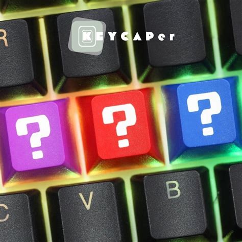 Question Mark Novelty Cherry Profile Laser Etched PBT Keycap For Cherry MX Axis Mechanical