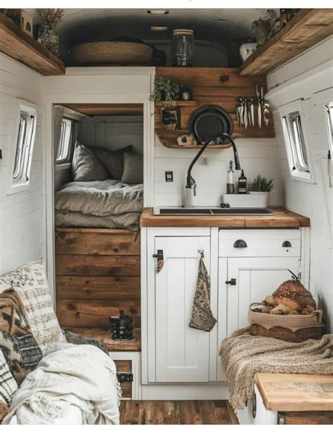 Pin By Patsy Powell On Rv Remodeled Campers Campervan Interior Tiny House Living