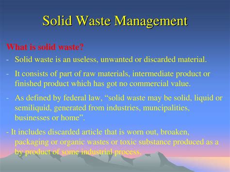 Ppt Solid Waste Management Powerpoint Presentation Free Download