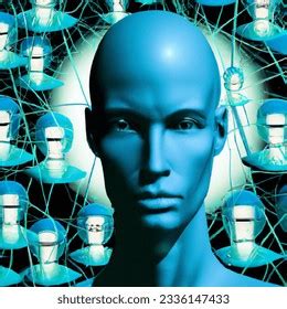 Artificial Persona Mirrored By Real Self AI Generated Image 2336147433