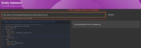 🐛 Bug Report Entity Validation File Location Is Immutable · Issue
