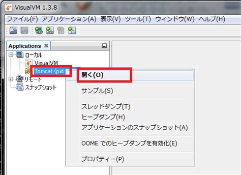 Visualvmのセットアップ Faqs Jaspersoft Community