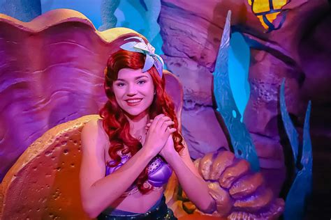 Meet Ariel At Her Grotto In New Fantasyland At Magic Kingdom Mermaid Form Resorts Gal