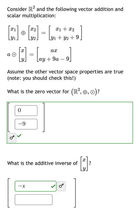 solved consider r² and the following vector addition and