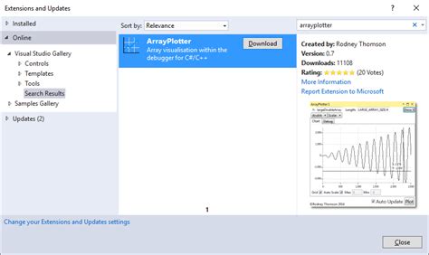 Array Plotter For Visual Studio Download