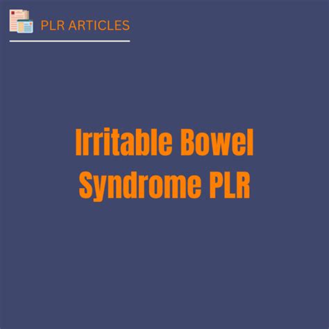 Irritable Bowel Syndrome PLR Pro PLR Packs
