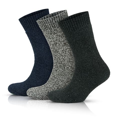 Gowith Merino Wool Socks For Men Thermal Extra Thick Socks 3 Pairs