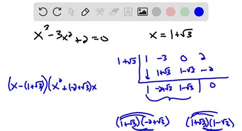 Solveduse Synthetic Division To Show That X Is A Solution Of The Third