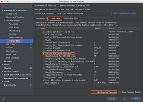 flutter installation steps and problems encountered during