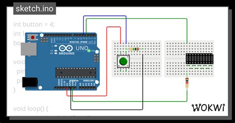 Push Button 1 Wokwi ESP32 STM32 Arduino Simulator