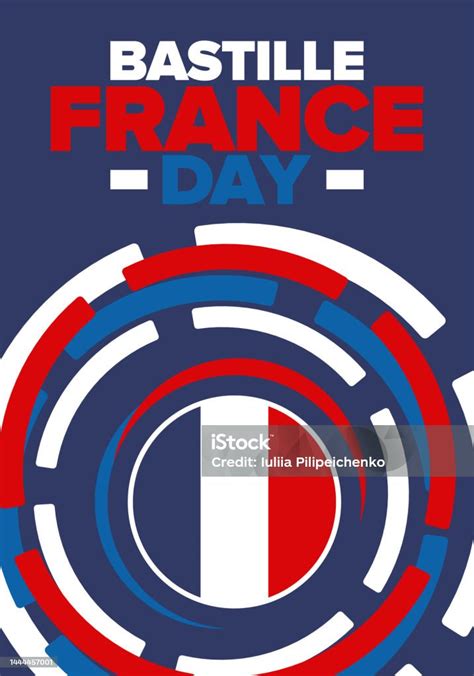 프랑스 바스티유 데이 매년 7 월 14 일에 축하하는 국가 해피 홀리데이 프랑스 국기입니다 프랑스 독립과 자유 애국적인 요소 축제 및 퍼레이드 디자인 벡터 포스터 그림 7