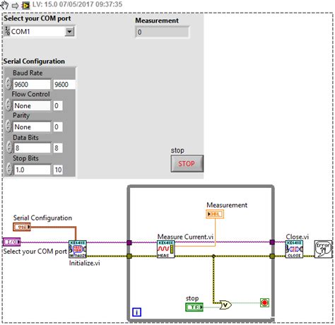 solved data from picoammeter to pc via rs232 usb cable ni community