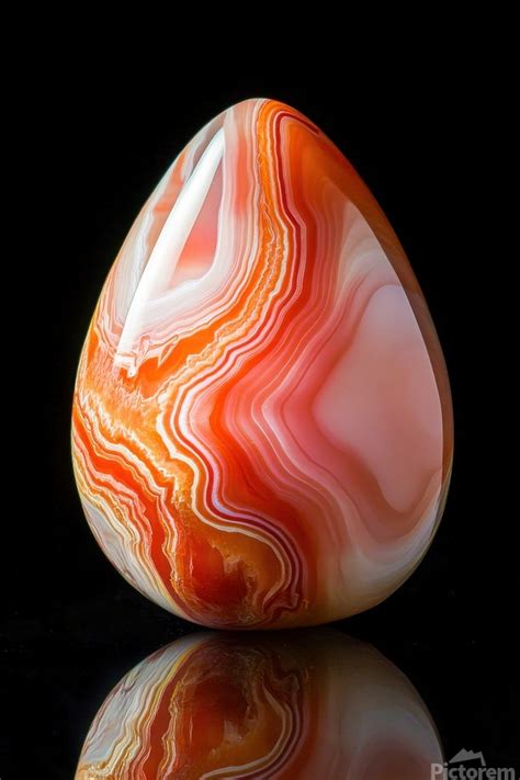 Sardonyx Gemstone 01 August Birthstone By Matthias Hauser Wall Art