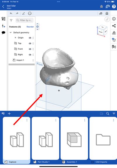 importing a lidar scan