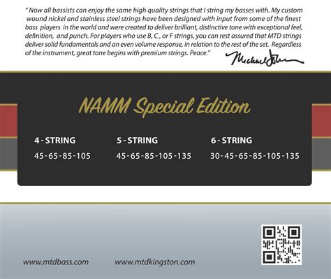 Mtd Super Polished Bass Strings — Michael Tobias Design
