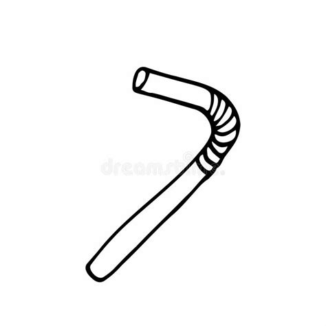 Vector Doodle Plastic Straw Plastic Pollution Stock Vector Illustration Of Flexible Graphic