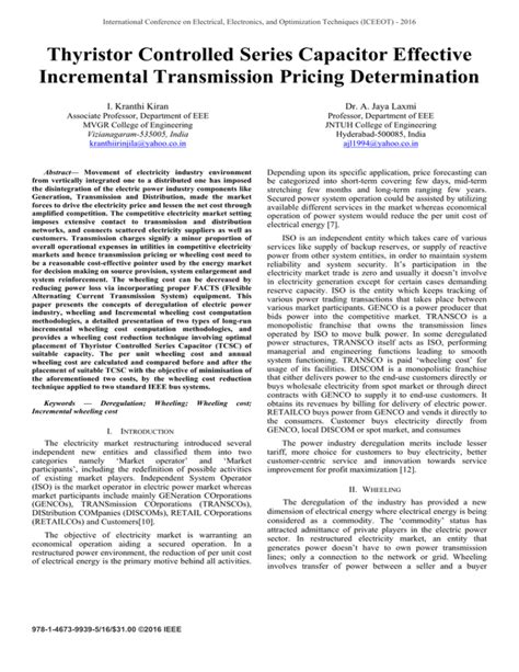 Thyristor Controlled Series Capacitor Effective Incremental