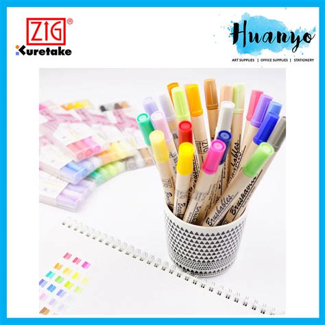Kuretake Zig Memory System Brushables Twin Head Two Tone Brush Pen Per Pcs