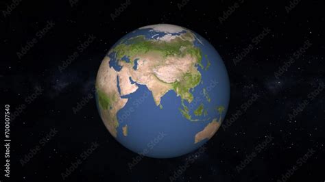 Seamless Loop Animation Of Rotating Realistic Planet Earth On Transparent Background Endless