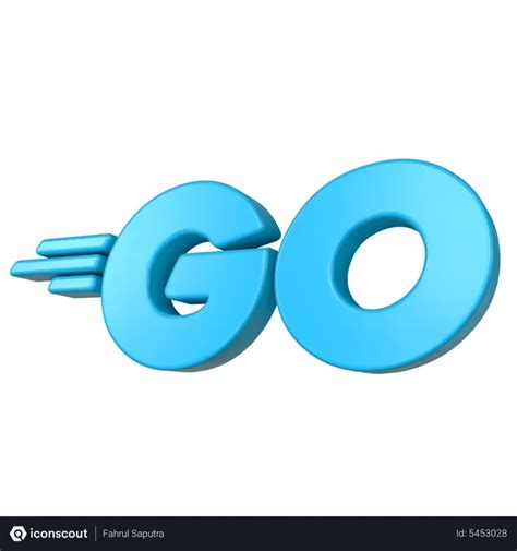 Free Go Language Logo 3d Illustration Logos 3d Illustrations Png