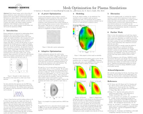 pdf mesh optimization for 3d mhd codes