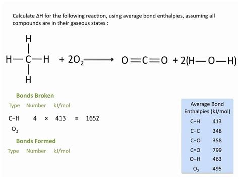 Bond Enthalpy Calculations Adrianna Has Bauer