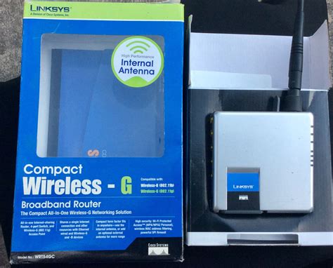 Cisco Linksys Compact Wireless G Broadband Router Wrt Gc Used Zodiac S Vintage Clothing