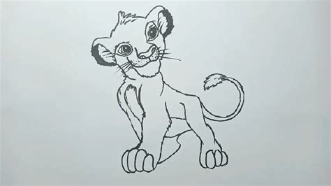 Easy Simba Drawing Ideas How To Draw Simba