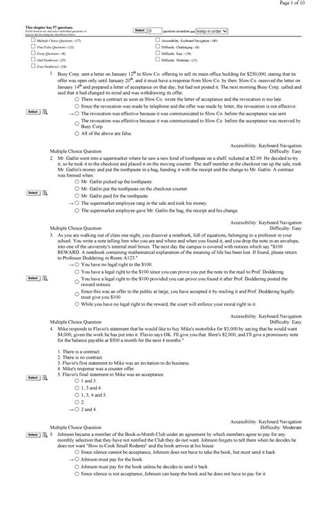Business Law Chapter 7 This Chapter Has 57 Questions Scroll Down To See And Select Individual