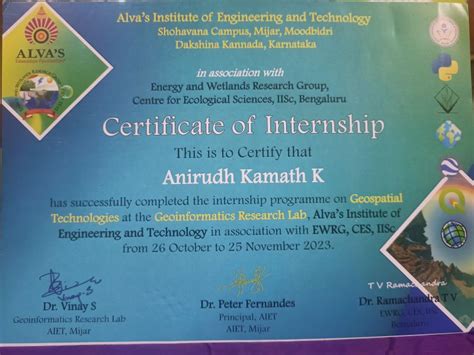 Anirudh Kamath On Linkedin Internshipexperience Geospatialtech Environmentalscience