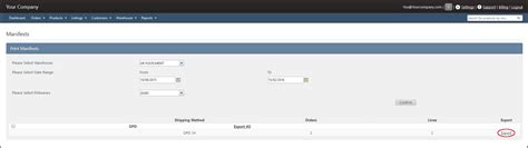 Producing A Manifest For File Export Shipping Methods StoreFeeder