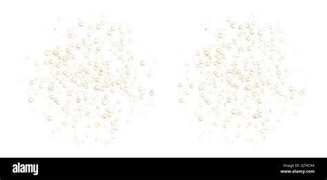 Underwater Fizzing Bubbles Soda Or Champagne Carbonated Drink Sparkling Water Stock Vector