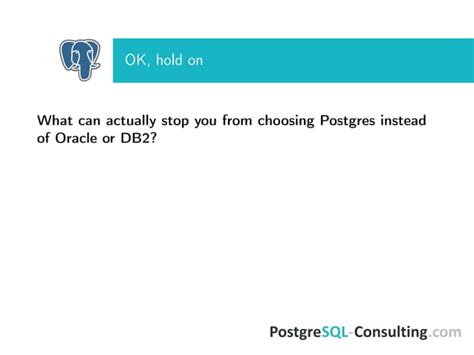 lessons postgresql learned from commercial databases and didn t ppt