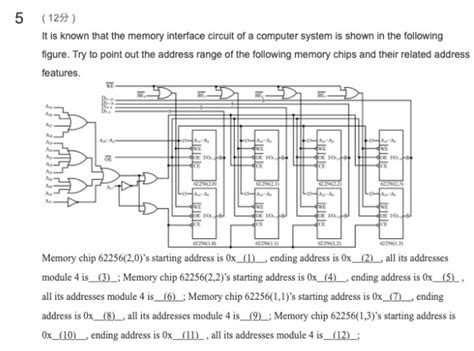 Solved 5 125 It Is Known That The Memory Interface Circuit