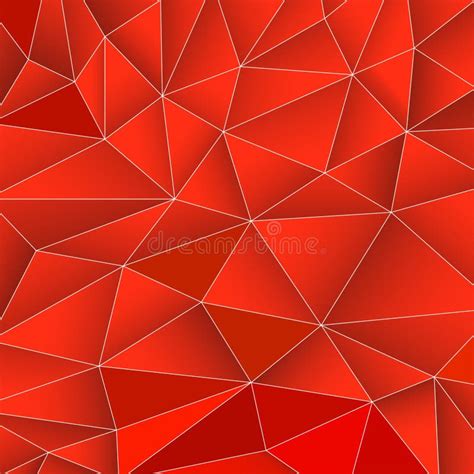 Abstract Red Geometric Background From Triangles Stock Vector Illustration Of Booklet