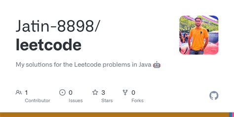 GitHub Jatin Leetcode My Solutions For The Leetcode Problems In Java