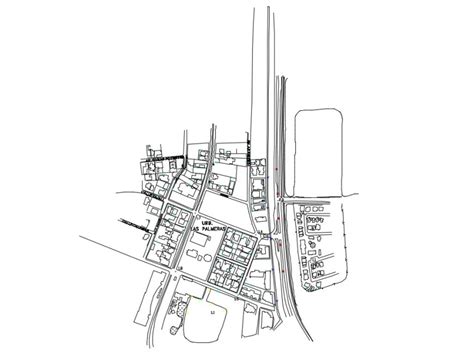 Detail 2d View Layout Plan Of An Area Block Autocad File