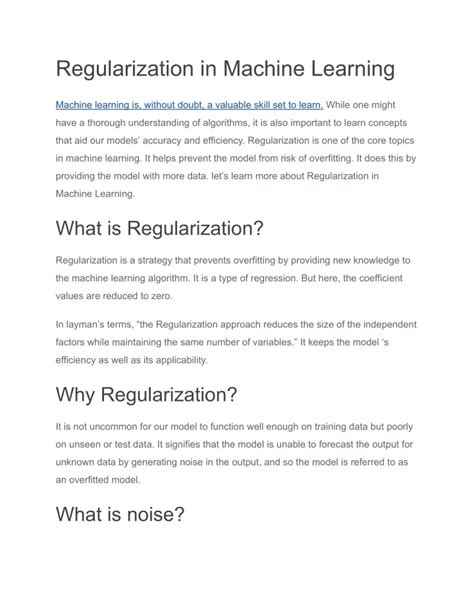 Ppt Regularization In Machine Learning Powerpoint Presentation Free