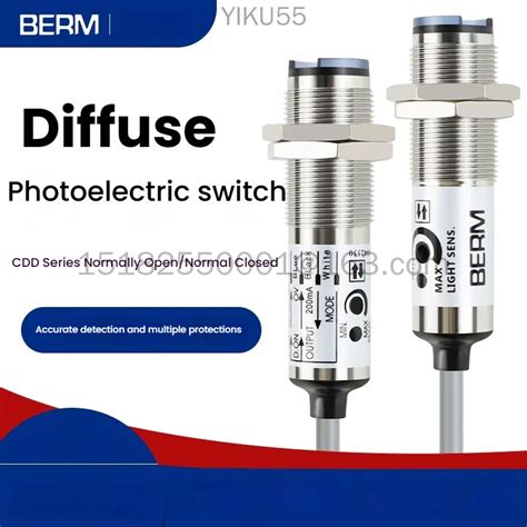 Cdd 11n Photoelectric Sensor Cdd 11cdd 40n Photoelectric Switch 12 24v Four Wire Npn Sensor