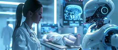 Futuristic Aipowered Healthcare Illustration Premium Ai Generated Image