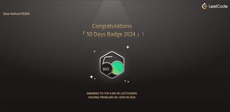 Earned A Milestone In Leetcode Kishore P Posted On The Topic Linkedin