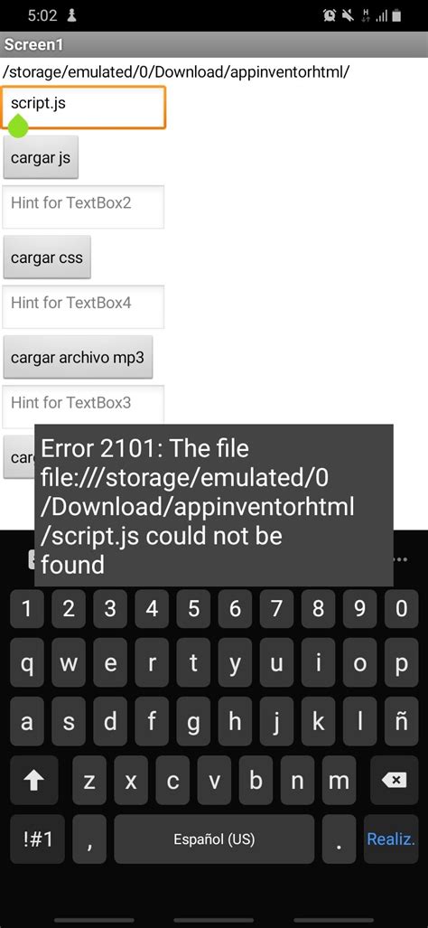 I Cant Load My Files Js Html And Css Using Block File Asset Mit App Inventor Help Mit App